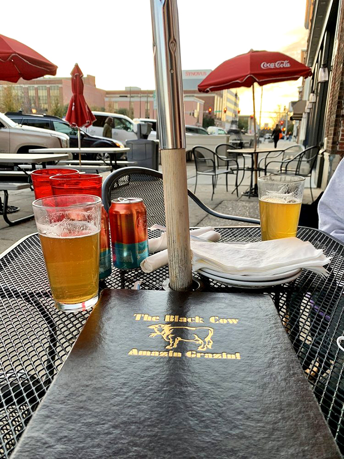 Outdoor seating where your beer stays cold, your conversation stays warm, and Atlanta's energy flows freely around your table.