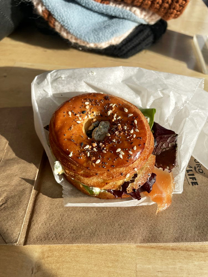 The Petit Cro'Gel Norwegian isn't just a sandwich &ndash; it's a tiny masterpiece where salmon, greens and that signature bread create perfect harmony.