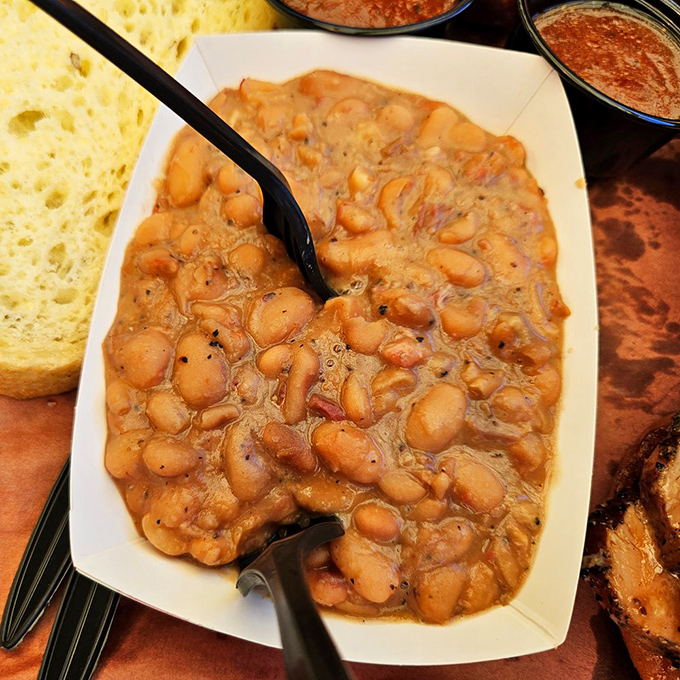 These aren't your average beans. Slow-simmered with smoky goodness, they're the supporting actor that sometimes steals the show.