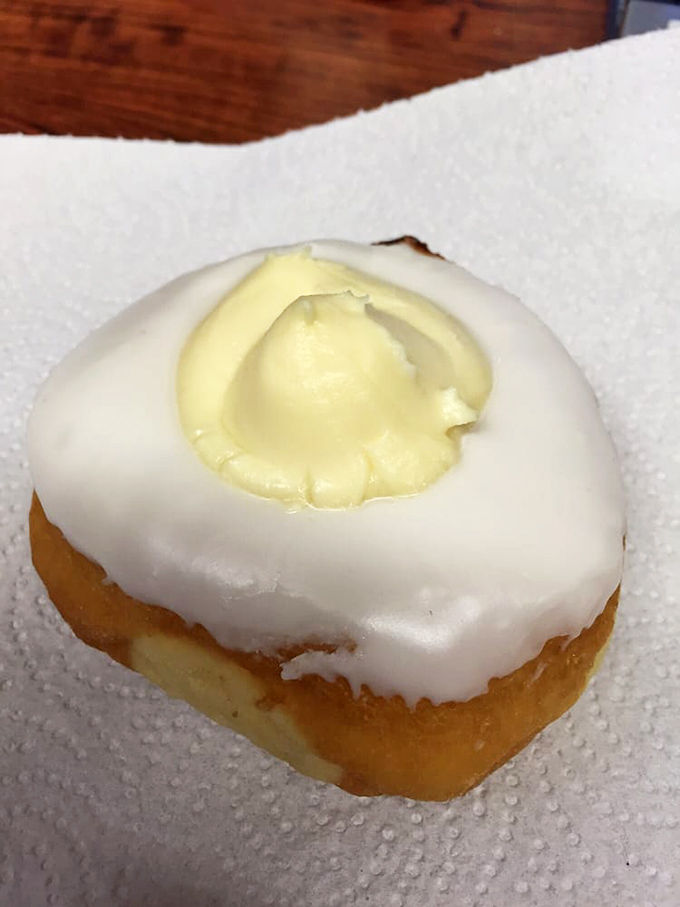 This cream-filled delight with its perfect dollop of vanilla pudding proves that sometimes it's what's inside that counts.