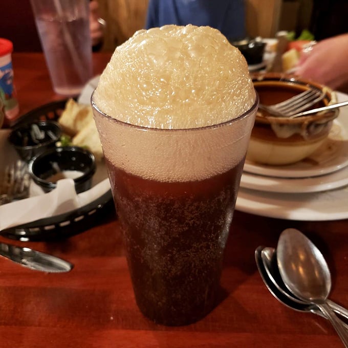 This root beer float isn't just a dessert; it's a time machine. One sip and you're twelve years old again, without the homework.