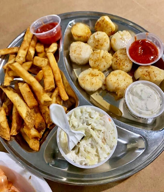 Scallops cooked to that magical moment between raw and rubber&mdash;a culinary high-wire act that Captain Pell's performs with consistent precision.