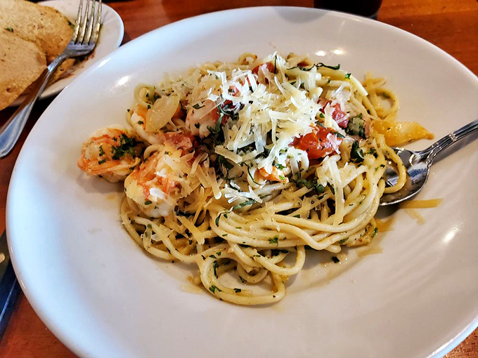 Shrimp scampi that transports you to the Italian coast&mdash;tender shrimp nestled in pasta that's been kissed with garlic and herbs.
