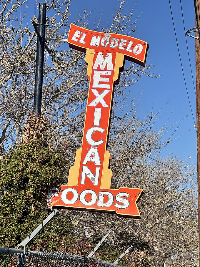 That vintage sign has guided hungry souls for decades. Like a North Star for those seeking chile salvation in Albuquerque.