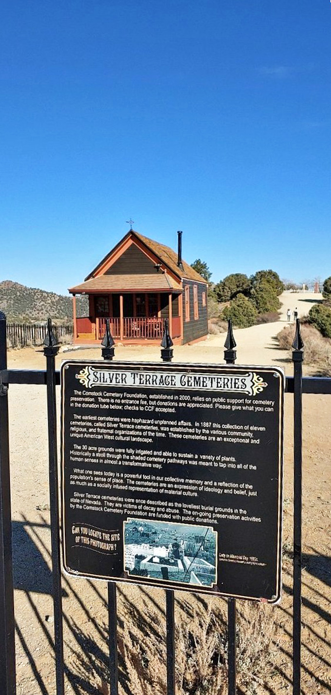 Silver Terrace Cemetery tells the final stories of Virginia City's residents. Even in the afterlife, the views are spectacular.
