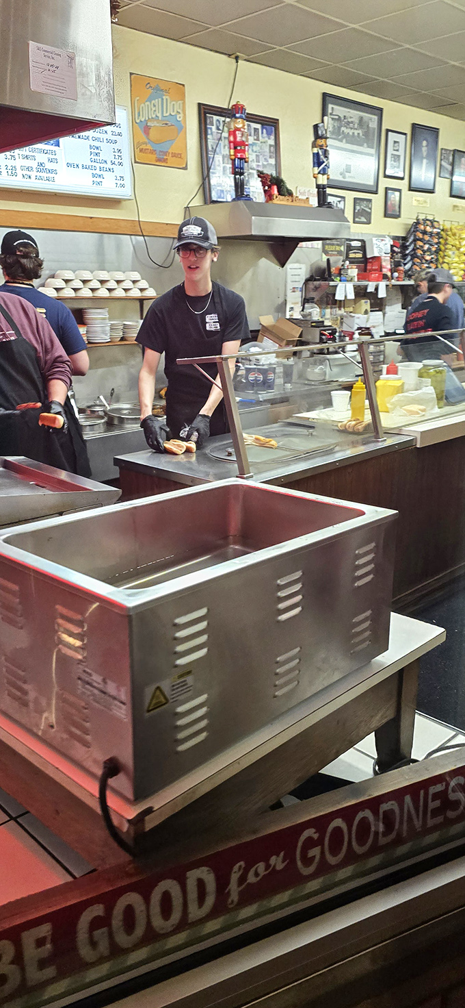 Behind the counter, the choreography of Coney creation continues as it has for decades&mdash;efficient, unpretentious, and absolutely essential.