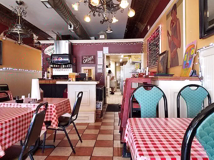 The interior speaks to barbecue's honest soul&mdash;red-checkered tablecloths and simple decor let the food do all the talking.