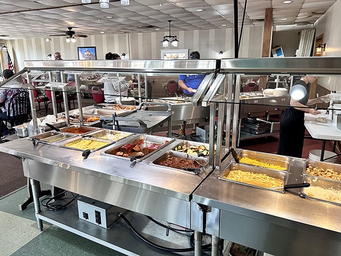 The buffet spread&mdash;a panorama of possibilities that makes choosing feel like the hardest math problem you've ever encountered.