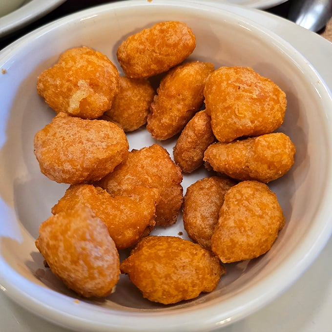 These golden nuggets of potato perfection could make a French chef rethink culinary school. Simple pleasures, expertly executed.