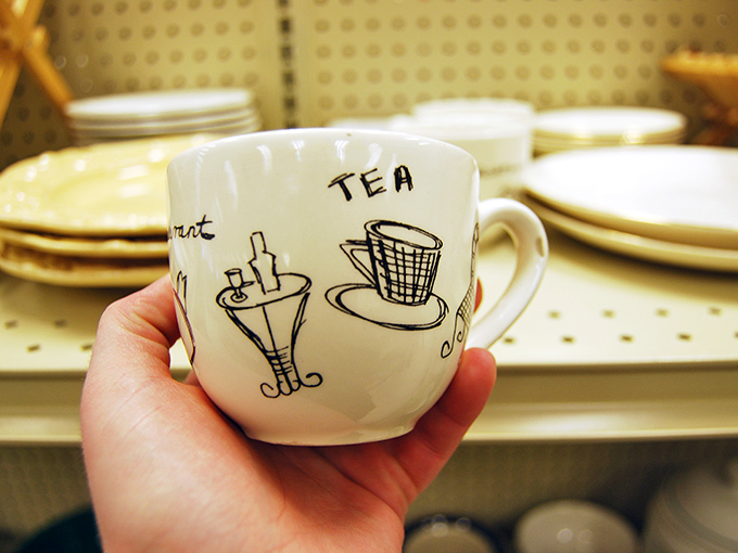 A teacup with personality that asks, "Why settle for boring drinkware?" Morning coffee tastes better with a side of whimsy.