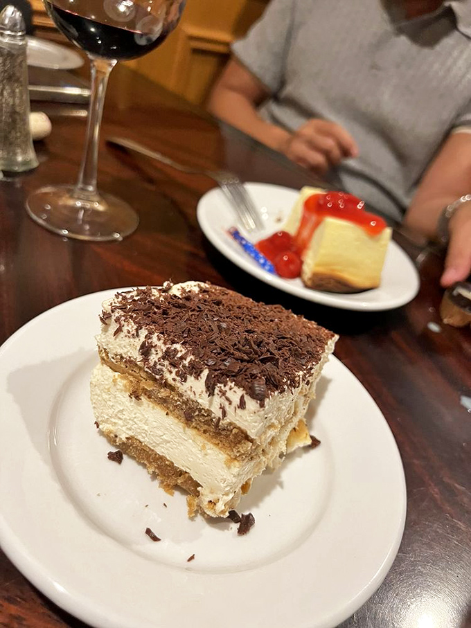 Tiramisu that doesn't need to be deconstructed or reimagined—it's already achieved dessert perfection in its traditional layered glory.