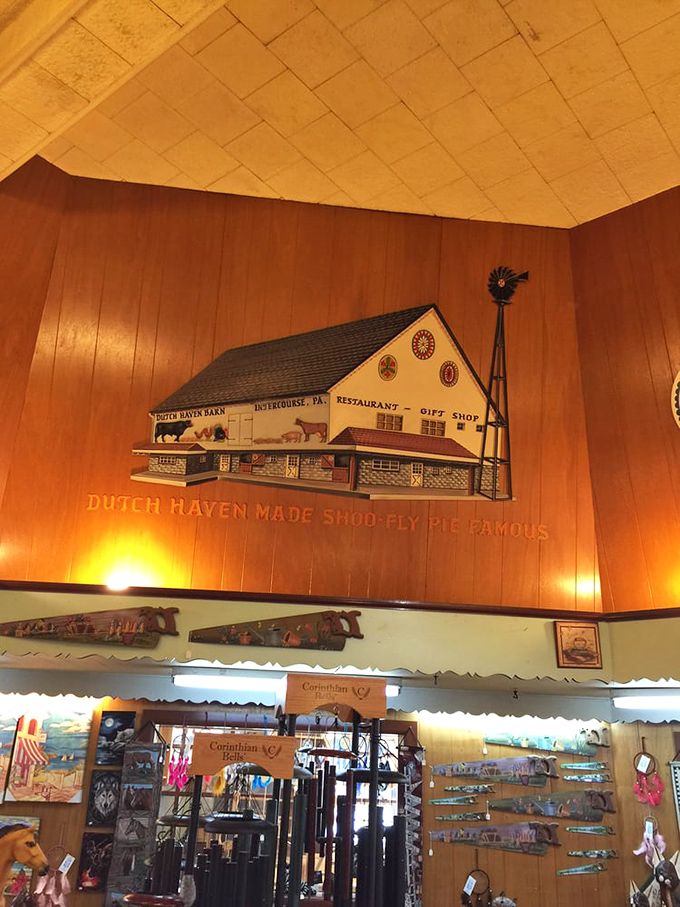 Wall art celebrating Dutch Haven's history reminds us that great food institutions don't just happen&mdash;they're built one pie at a time.