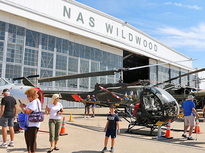 Aviation history parks itself at the Wildwood Museum, where these helicopters once soared but now inspire wide-eyed wonder from earthbound visitors.