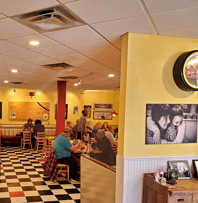 The buzz of conversation and clinking plates creates the soundtrack to a perfect morning. Happiness looks like a full diner.