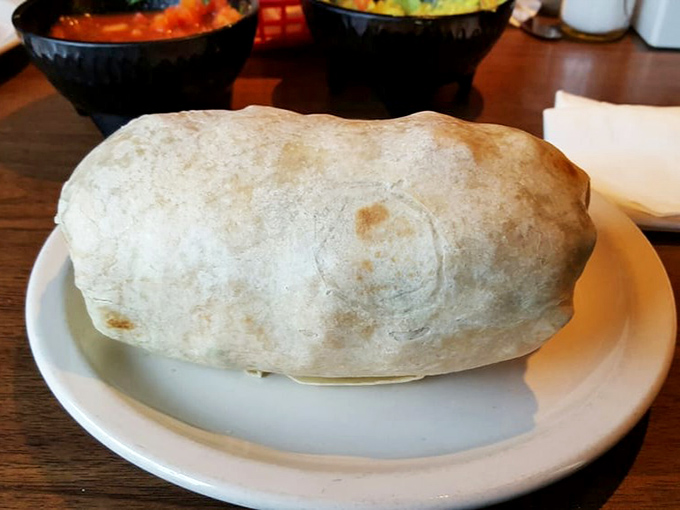 This burrito isn't just big&mdash;it's a commitment. The kind of meal that requires a strategy, possibly a nap afterward, and zero regrets.