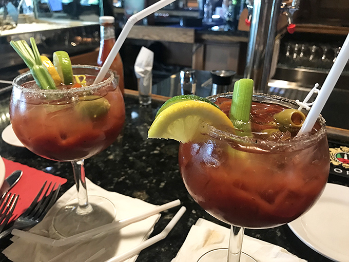 These Bloody Marys aren't just drinks&mdash;they're appetizers with alcohol. Garnished to perfection and ready for weekend celebrations.