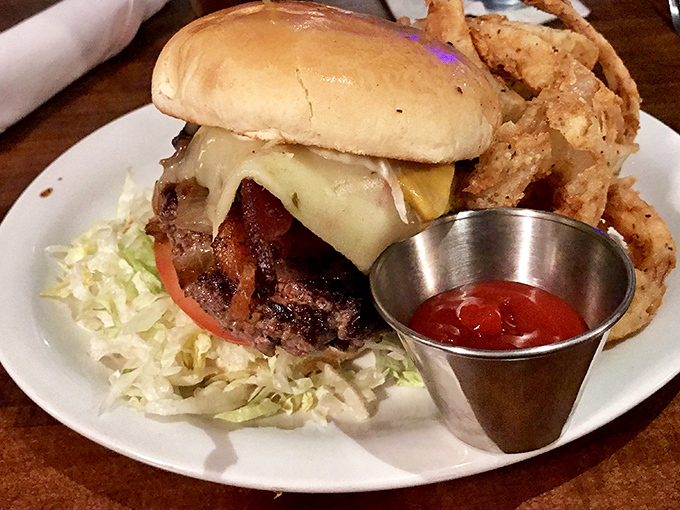 When your burger arrives with an escort of onion rings and a side of anticipation, you know you've made the right life choices.