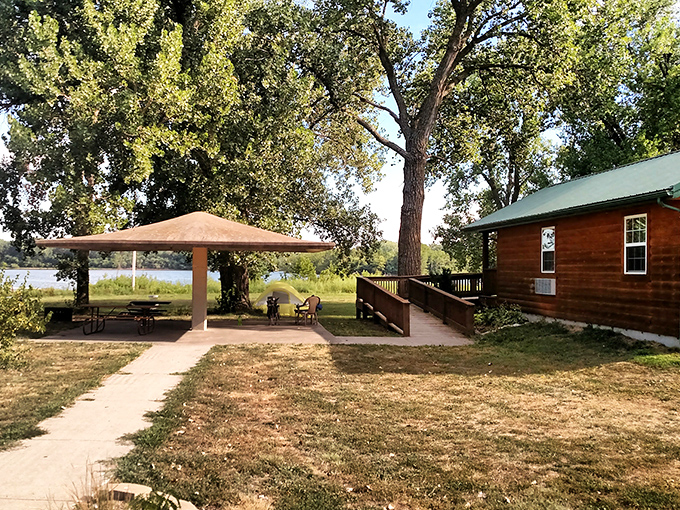 Cabin life at its finest&mdash;where "roughing it" means Wi-Fi might be spotty, but sunset views are always five-star quality.