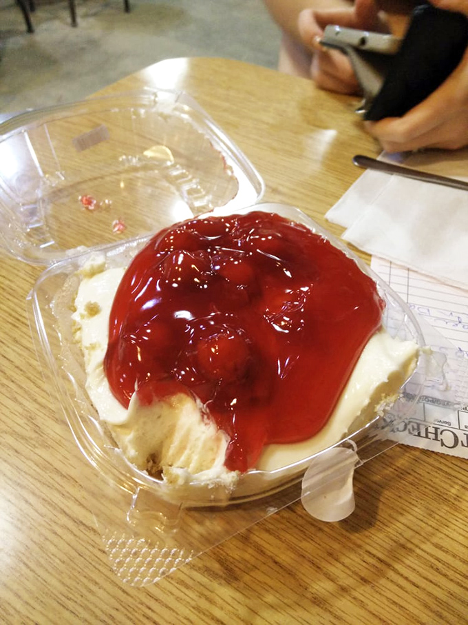 This cherry-topped cheesecake isn't just dessert&mdash;it's edible art. The kind of sweet finale that makes you contemplate ordering seconds.