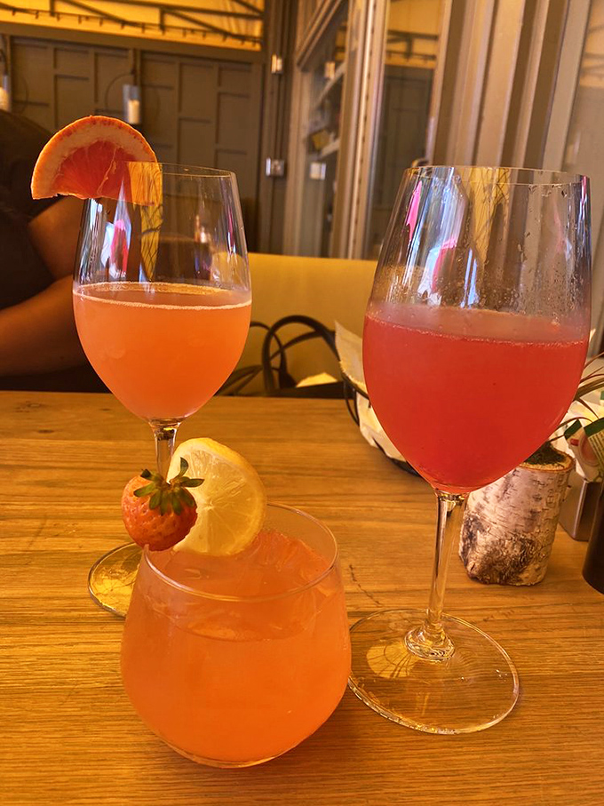 Cocktails that blush with fruit and sunshine—liquid joy in stemware, garnished with citrus smiles.