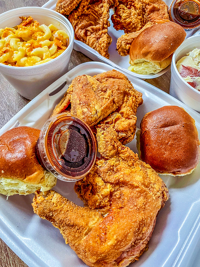 Forget Instagram filters &ndash; this is what real, honest-to-goodness Southern fried chicken looks like in its natural habitat.