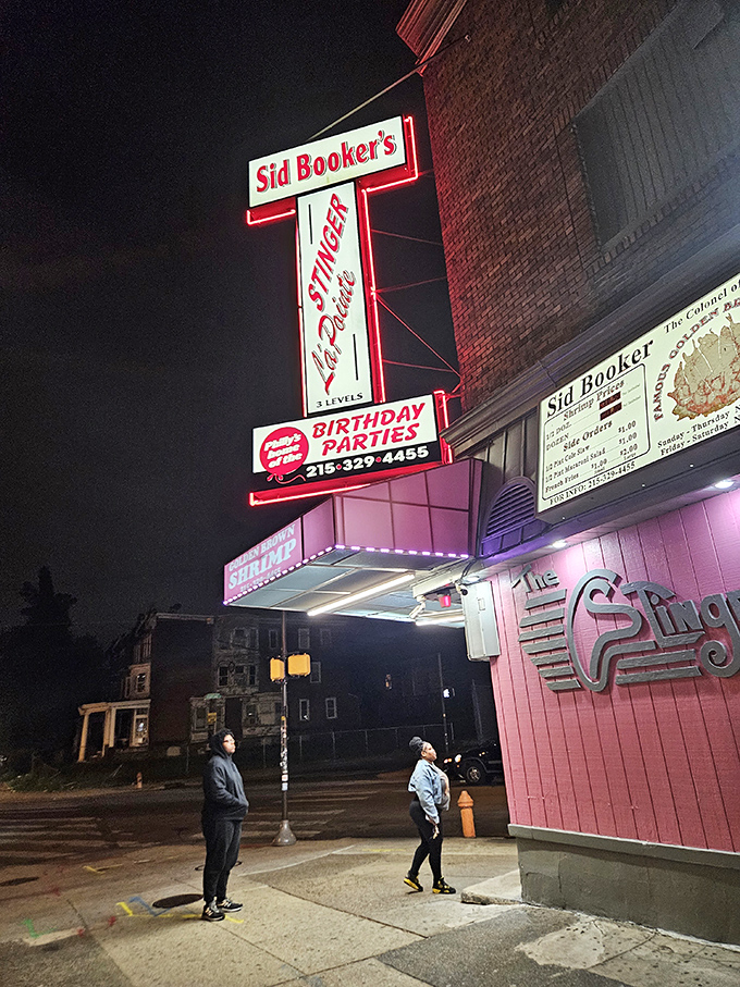 The night pilgrimage to Sid Booker's unites Philadelphians of all backgrounds in the universal language of "waiting for really good shrimp."