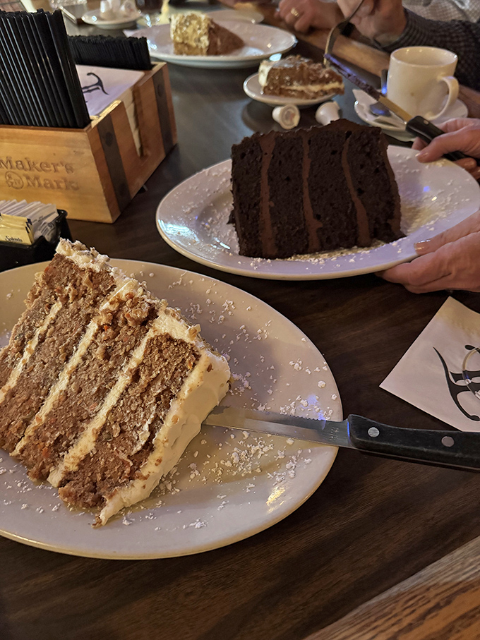 Layer cakes that don't understand the concept of moderation. One slice counts as your dessert quota for the entire week.