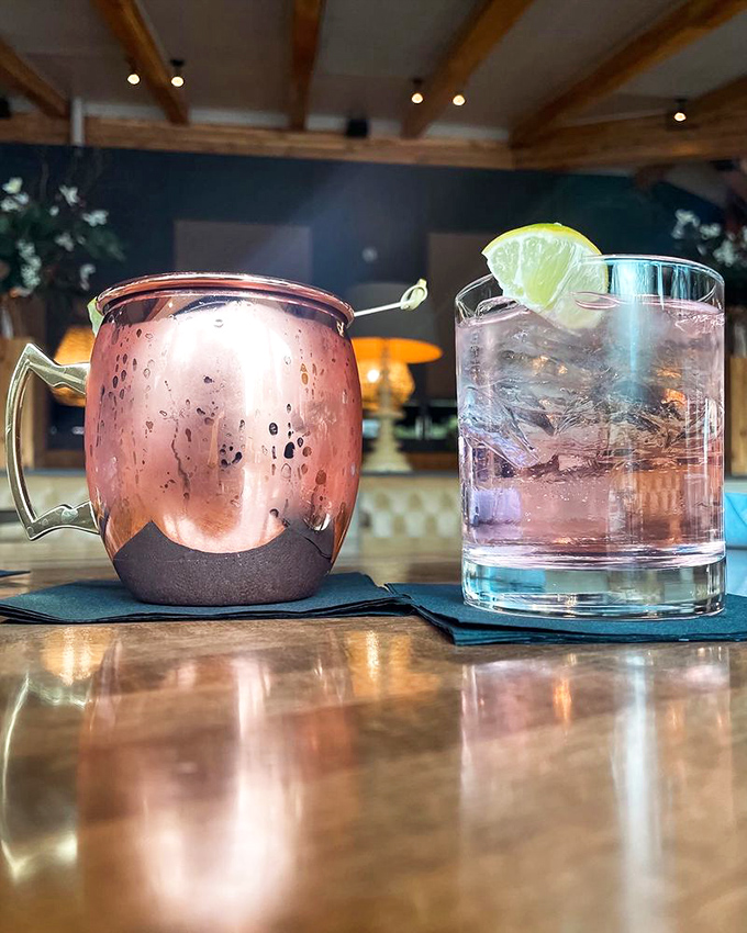 Cocktails at Gram & Dun aren't just drinks&mdash;they're liquid conversation starters. That copper mug holds secrets worth discovering one sip at a time.