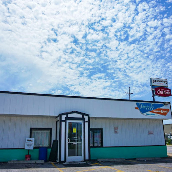 The entrance to Dagwood's stands like a portal to simpler times, when breakfast was serious business and community happened over coffee.