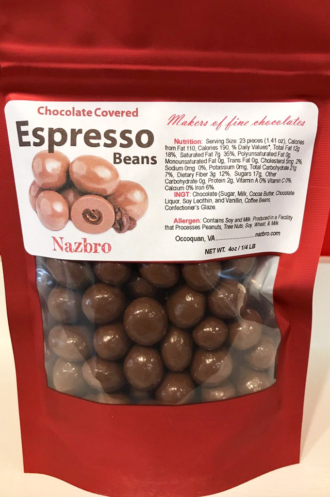 Chocolate-covered espresso beans: the perfect marriage of two addictions. One bite and you'll be both wired AND happy.