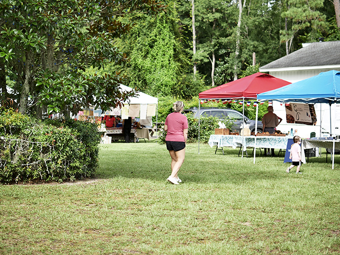 The farmers market offers a crash course in Southern agriculture, where conversations about heirloom tomatoes can last longer than some marriages.