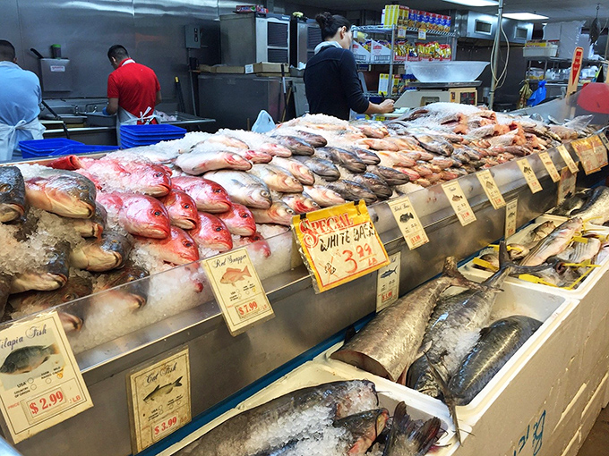 Fish so fresh they're practically giving you side-eye from the ice display. The seafood counter&mdash;where pointing is a perfectly acceptable form of communication.