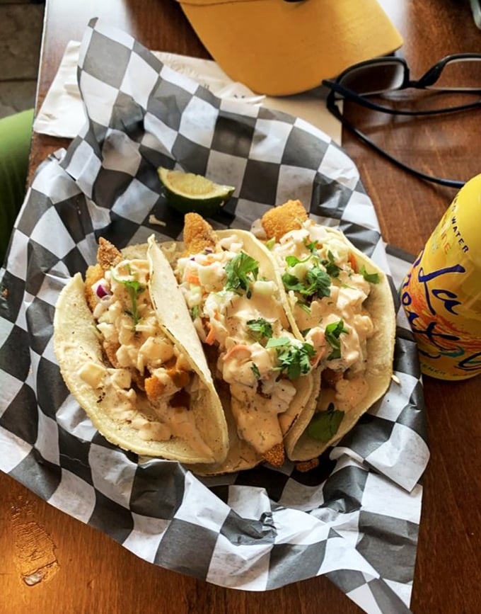 These fish tacos aren't just a meal, they're a vacation on a plate&mdash;crispy fish, creamy sauce, and a squeeze of lime that transports you to coastal bliss.