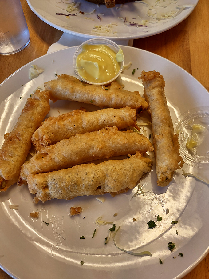 Fried pickles that make a compelling argument for vegetables as comfort food. Crispy, tangy, and utterly addictive&mdash;resistance is futile.