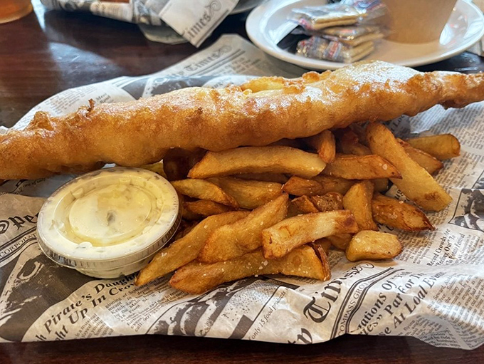 These aren't just fries&mdash;they're proper chips. Thick-cut, golden-crisp outside, fluffy inside, and begging for a splash of malt vinegar.