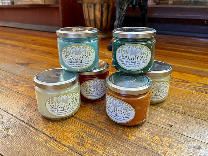 Handcrafted Seagrove candles that transform your home with scents of Carolina pines, ocean breezes, and simpler times.