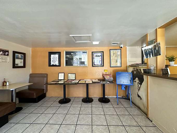 The walls tell stories that menus can't. Photos and memorabilia create a museum of memories while you wait for your food.