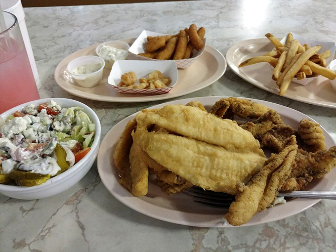 When one type of seafood isn't enough, Twin Tops delivers a combination that would make Neptune himself nod in approval.