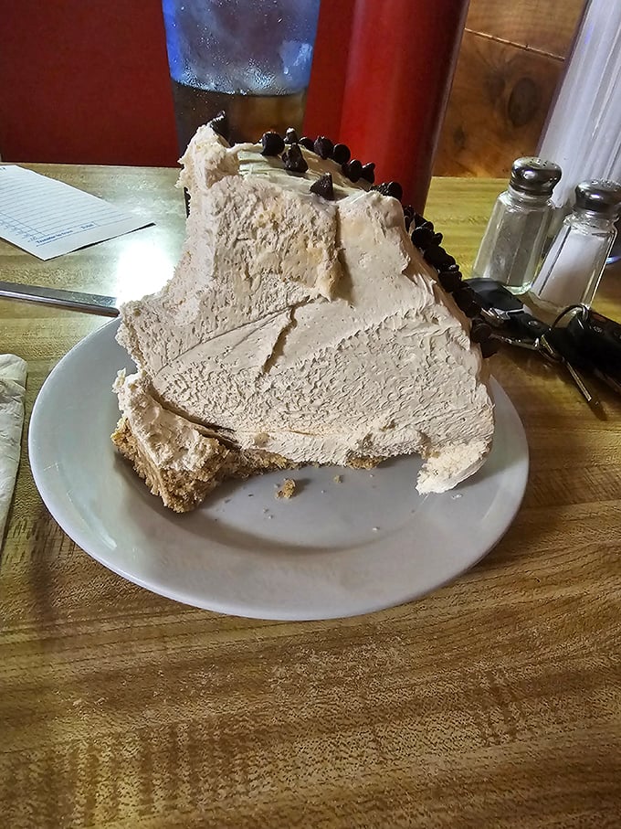 This isn't just pie&mdash;it's a towering monument to the art of dessert, where cream filling reaches heights that would make skyscrapers jealous.