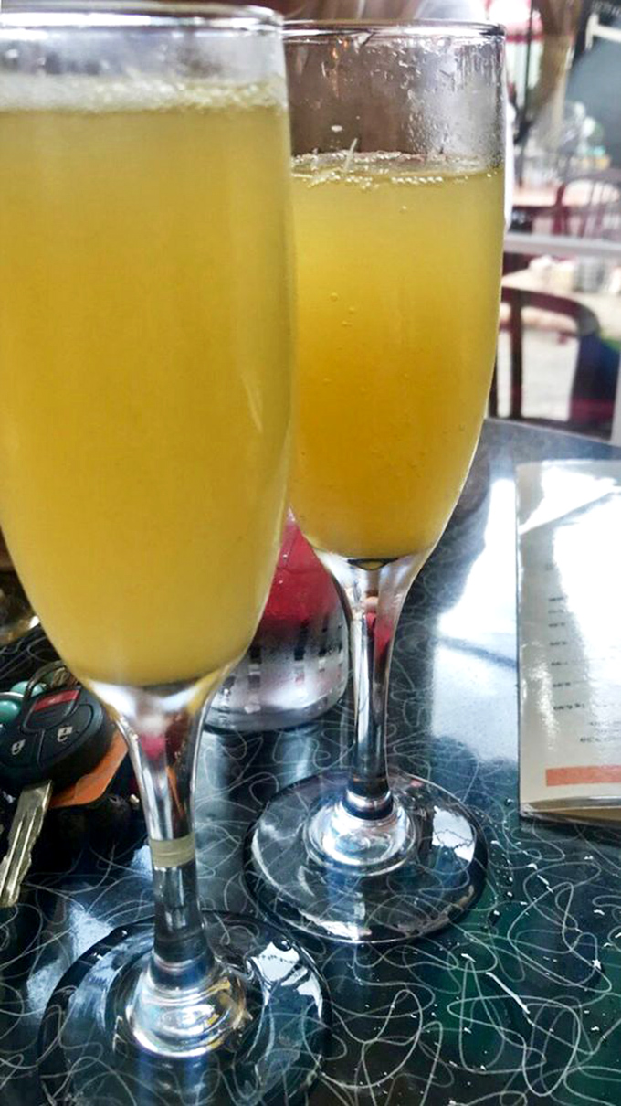 Mimosas: because sometimes your orange juice needs to loosen up and have a little fun too.