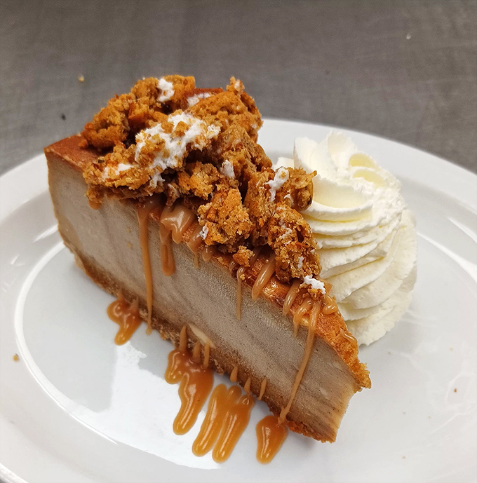This cheesecake doesn't just have layers, it has chapters&mdash;a full novel of flavor with caramel as the riveting conclusion.
