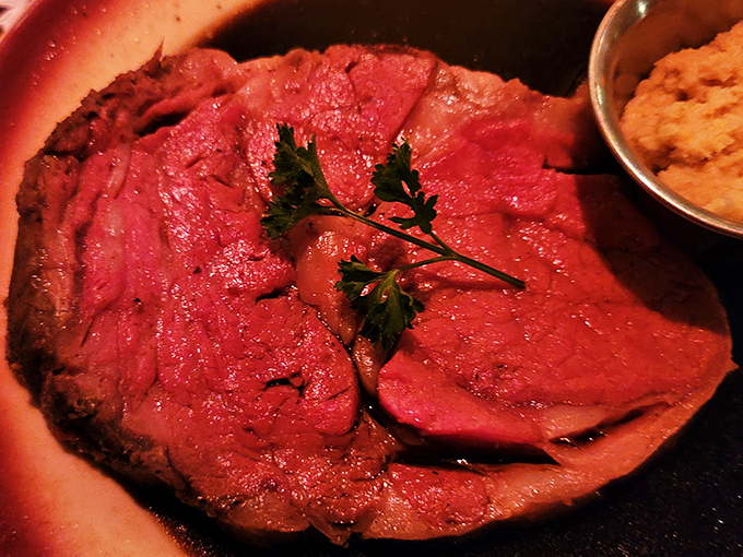 This isn't just prime rib &ndash; it's a crimson celebration that makes you understand why cavemen discovered fire.