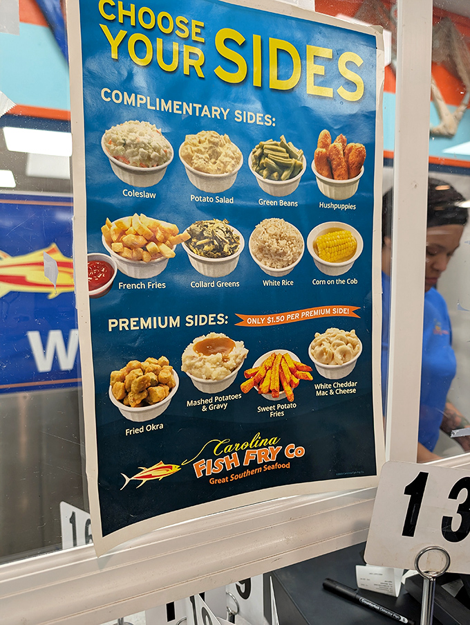 The sides board&mdash;where difficult decisions are made and food FOMO is born. Choose wisely, or just come back tomorrow.