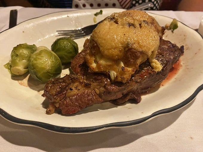 When your steak comes topped with what appears to be heaven itself, you know you've made excellent life choices that day.
