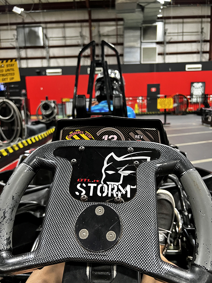 The command center of dreams. This steering wheel has felt the sweaty palms of courage and the white knuckles of determination.