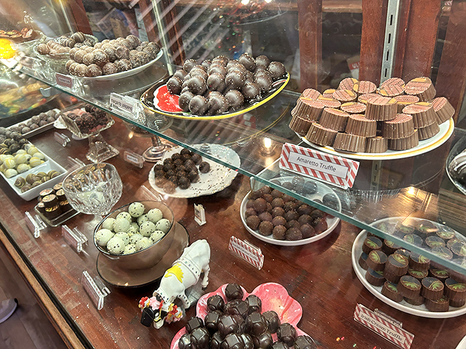 These truffles aren't just candies &ndash; they're tiny edible treasures, each one containing a surprise center that rewards the patient candy connoisseur.