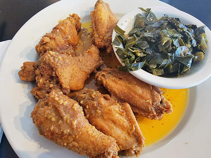 Wings that make you question why you ever bothered with those chain restaurants. The glistening sauce is practically begging to be the star of your food dreams.