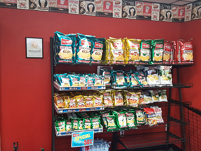 The chip selection &ndash; because every great sandwich deserves a crunchy sidekick. A rainbow of flavors waiting to complement your main event.