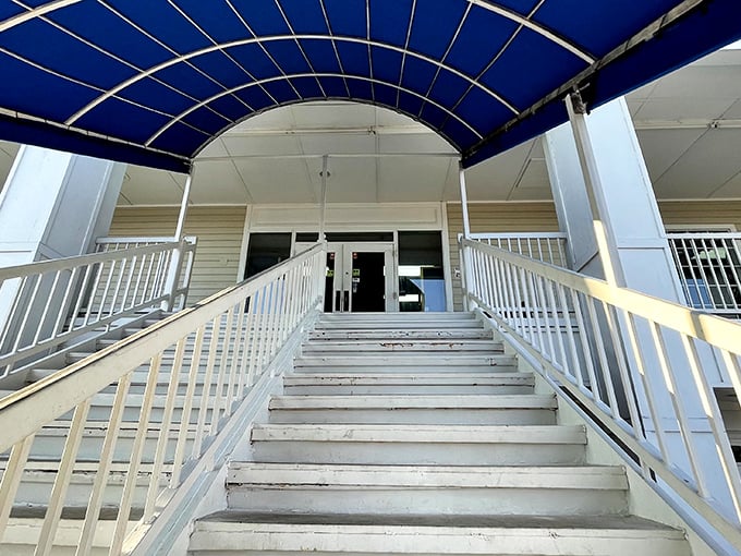 The grand staircase entrance makes everyone feel like they're walking into something special &ndash; because nothing says "fun night out" quite like bowling.