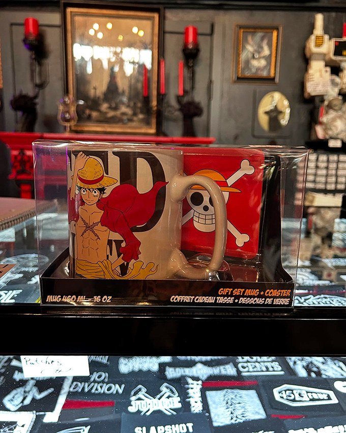 This One Piece mug combines function with fandom&mdash;perfect for sipping coffee while dreaming of pirate adventures. The Straw Hat crew would definitely approve.